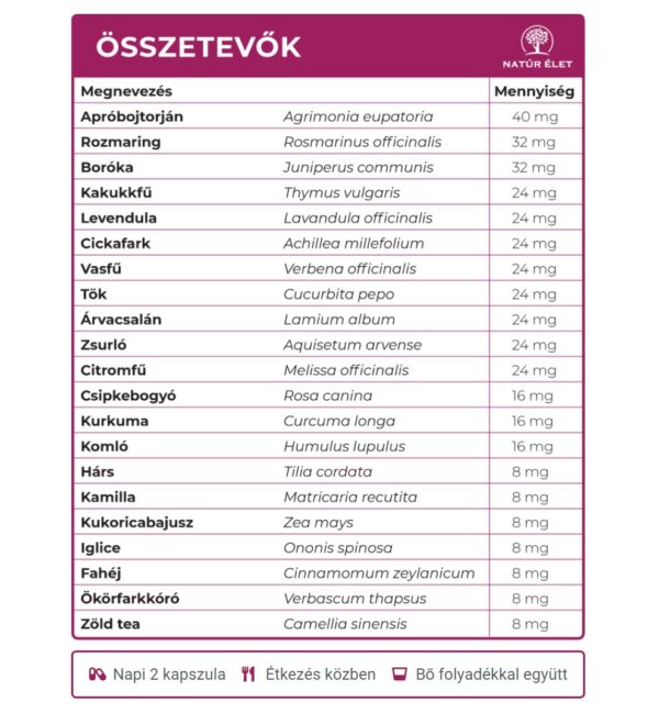 INKOHERB kapszula 45db - Vitakuckó